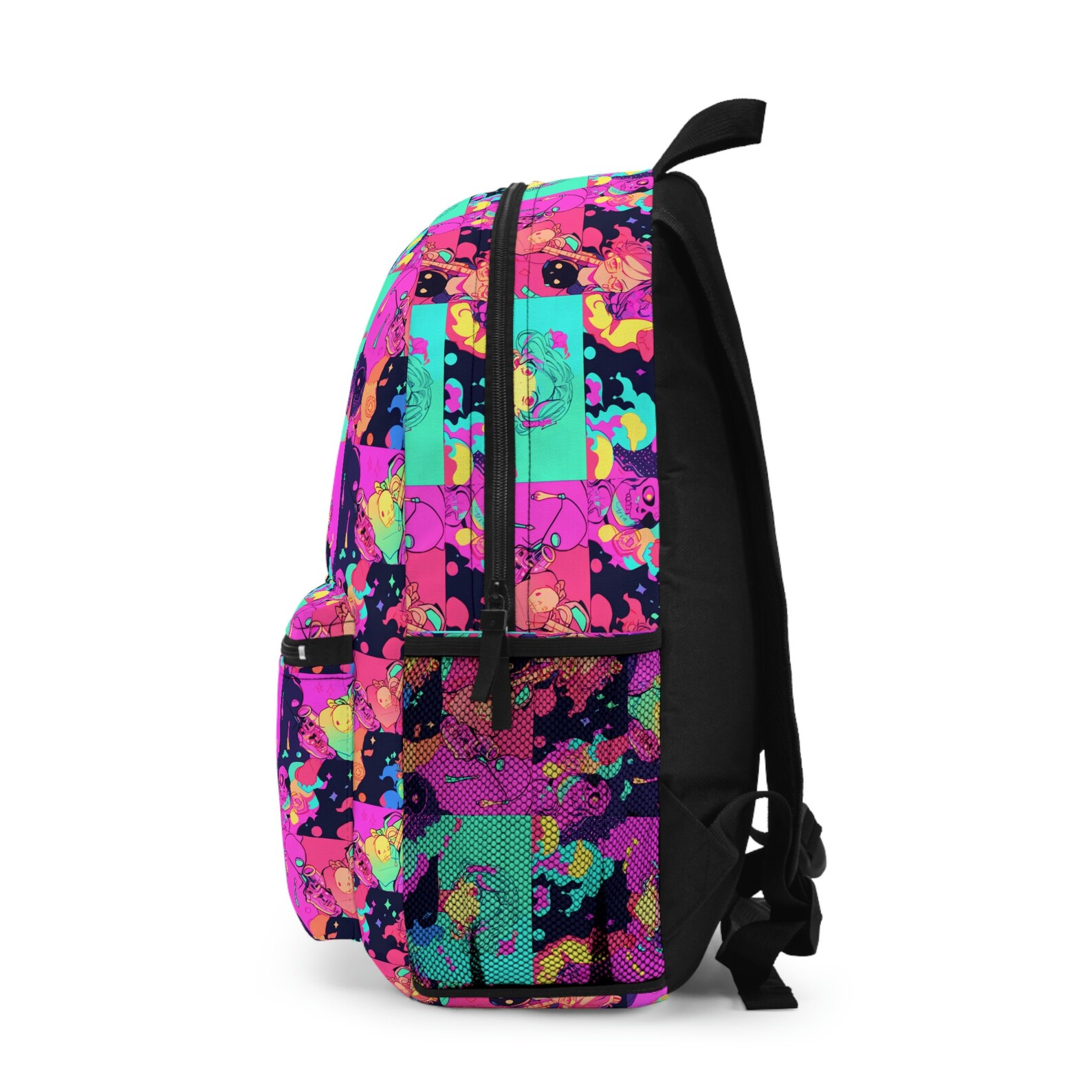 Glitchwave Gal Anime Vaporwave Fabric Backpack Kawaii Anime Convention ...