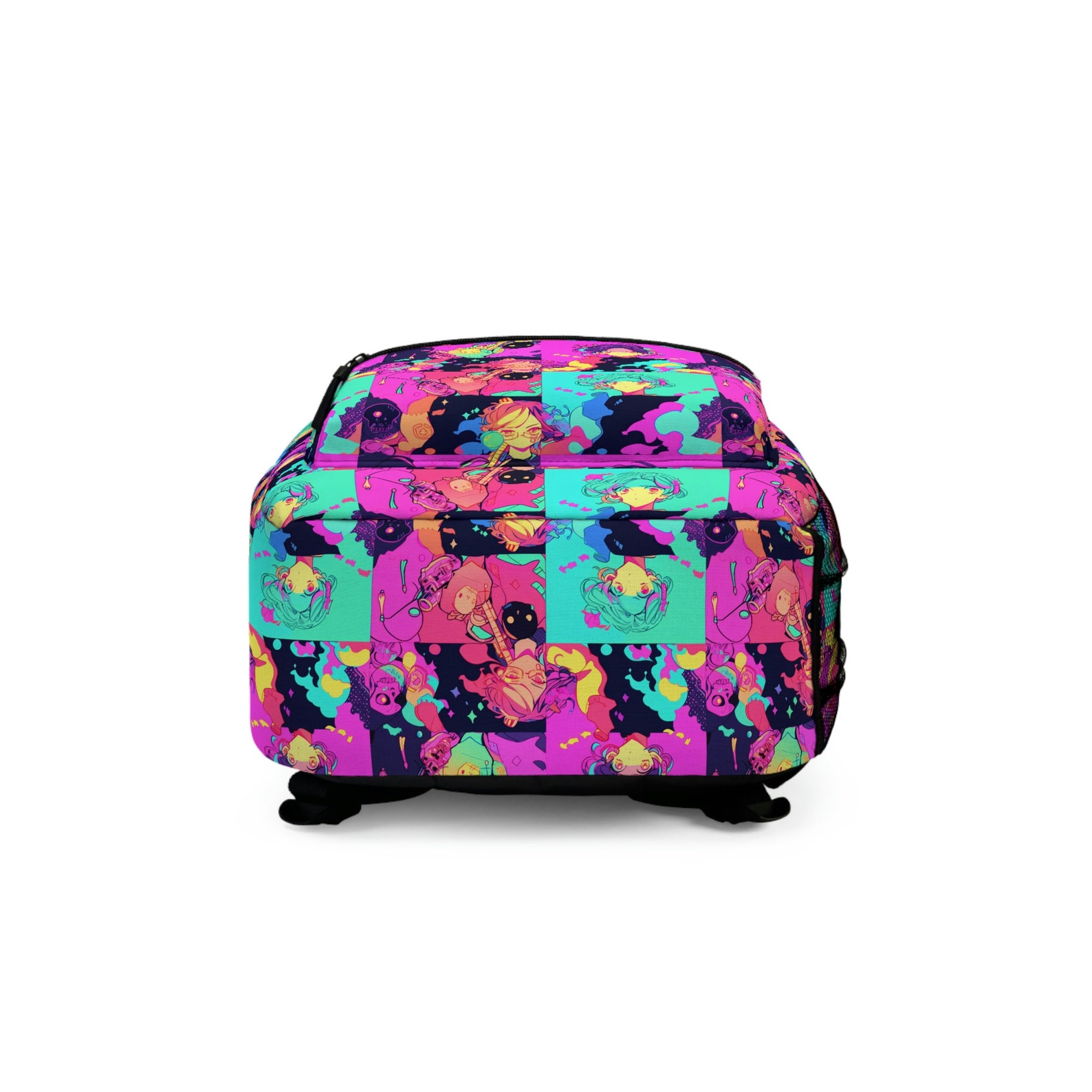 Glitchwave Gal Anime Vaporwave Fabric Backpack Kawaii Anime Convention ...