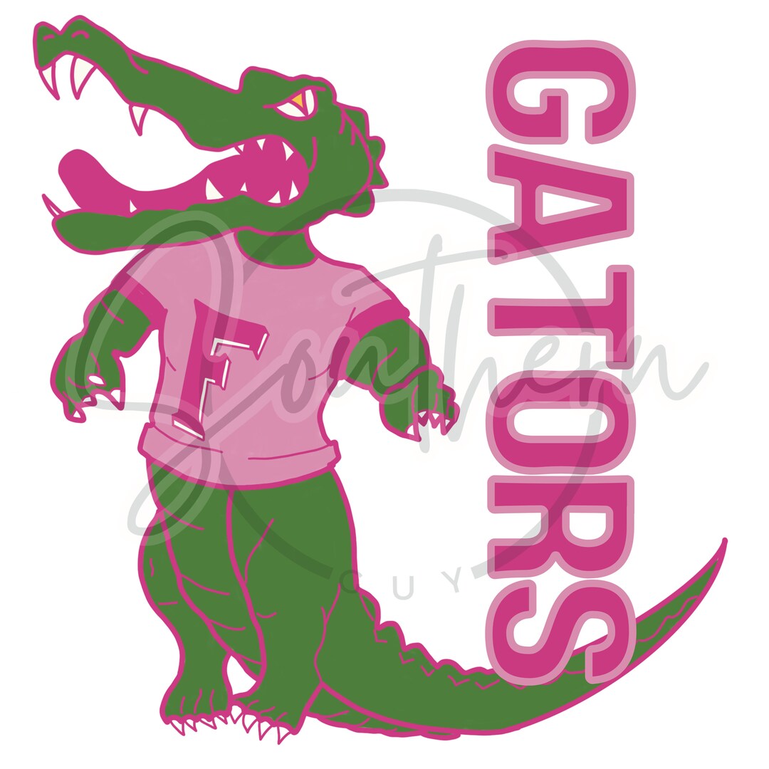 Pink Preppy Sport Mascot Florida Gators Png - Etsy