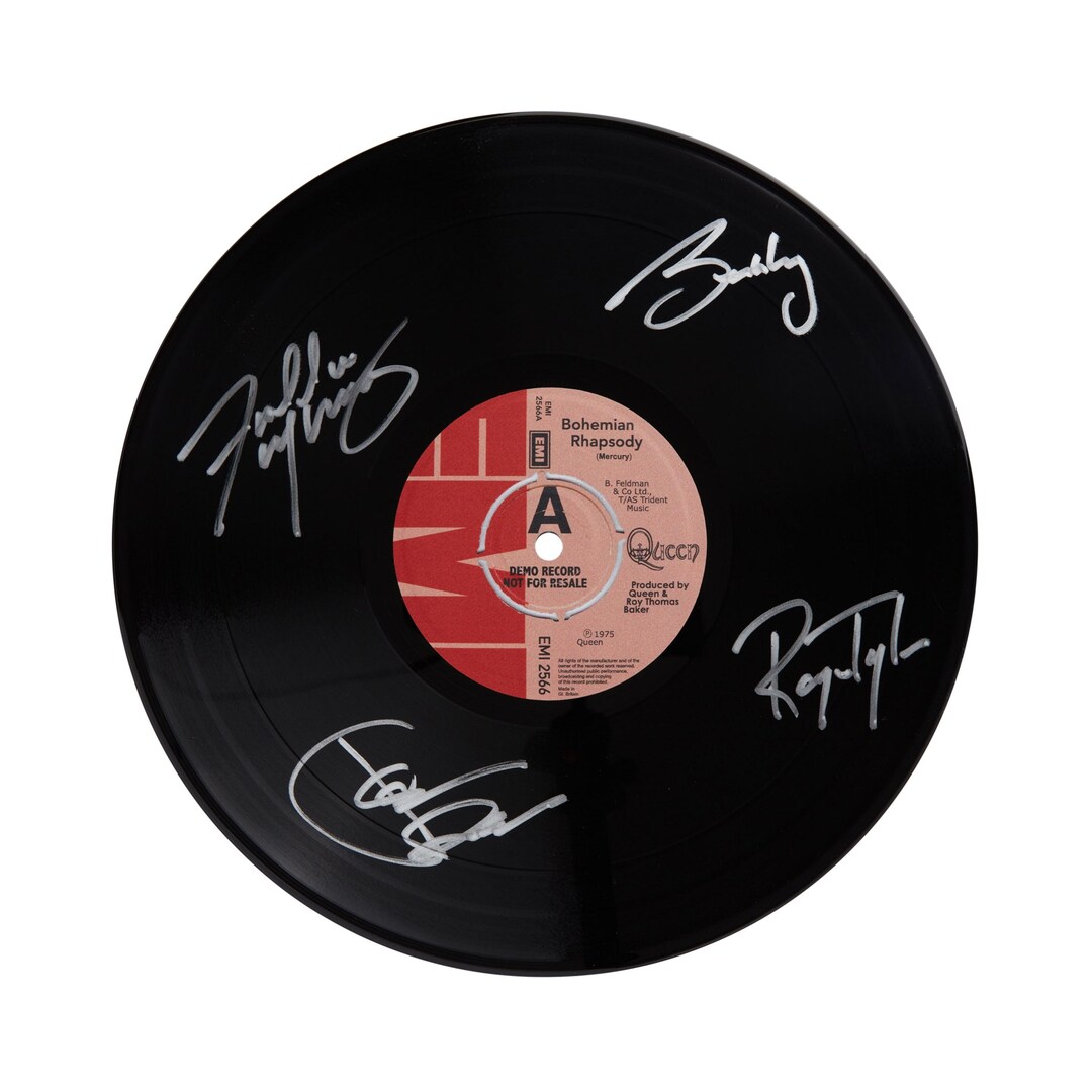 Queen Bohemian Rhapsody Vinyl Record Signed Music Gift Limited Edition ...