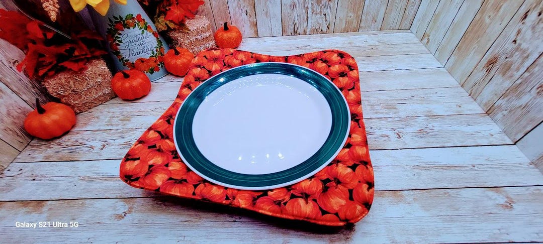 Reversible Plate Cozy, Microwaveable Plate Cozy, Hot Plate Cozy, Plate ...