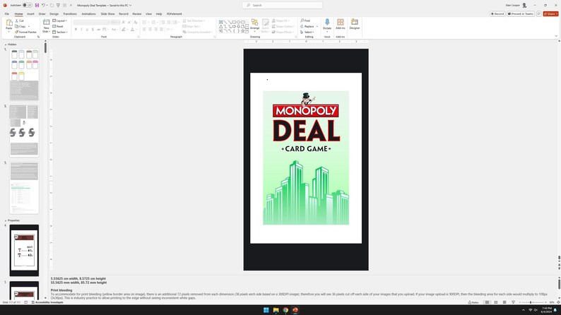 Monopoly Deal Card Template | Custom Printable Deck | Personalized ...
