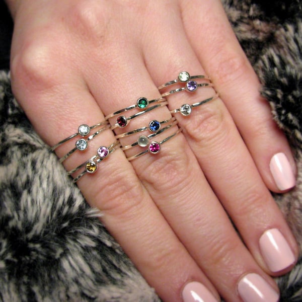 Stackable Mothers Rings - Etsy