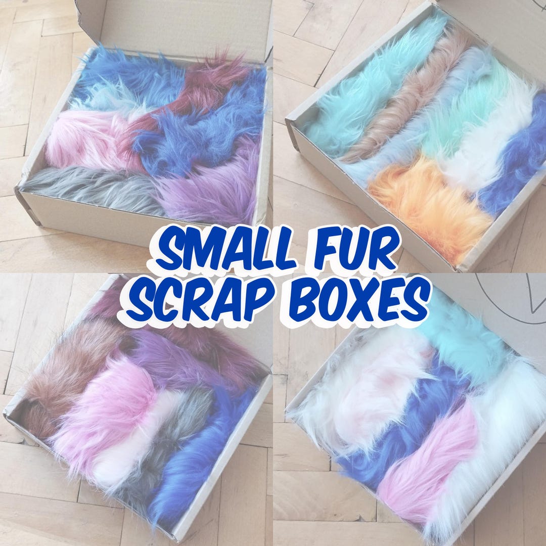Small Faux Fur Scrap Boxes for Cosplay, Therian, Fursuits & Crafty Projects - Etsy