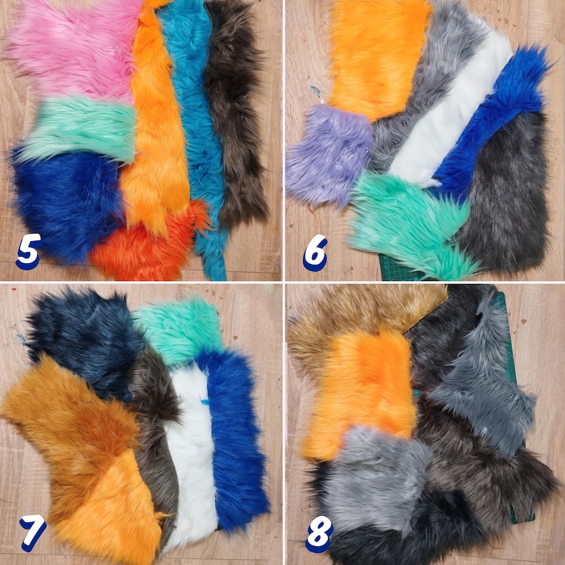 Small Faux Fur Scrap Boxes for Cosplay, Therian, Fursuits & Crafty ...