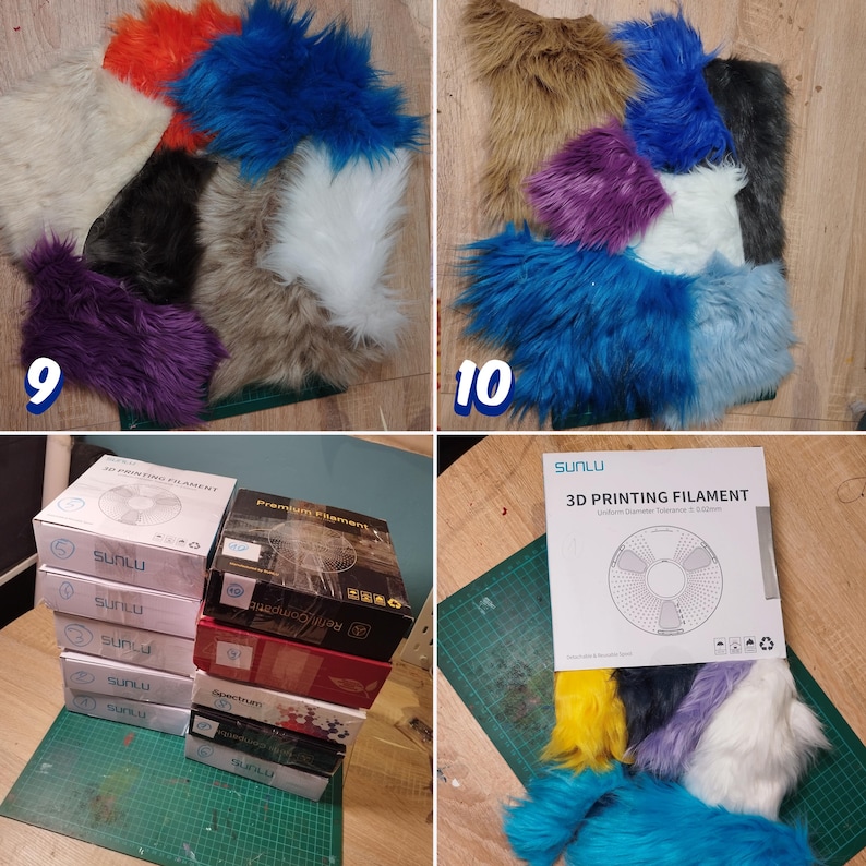 Small Faux Fur Scrap Boxes for Cosplay, Therian, Fursuits & Crafty ...