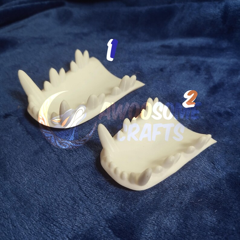 HQ Toony Canine 3d Printed Fursuit Teeth Bottom Jawset - Etsy