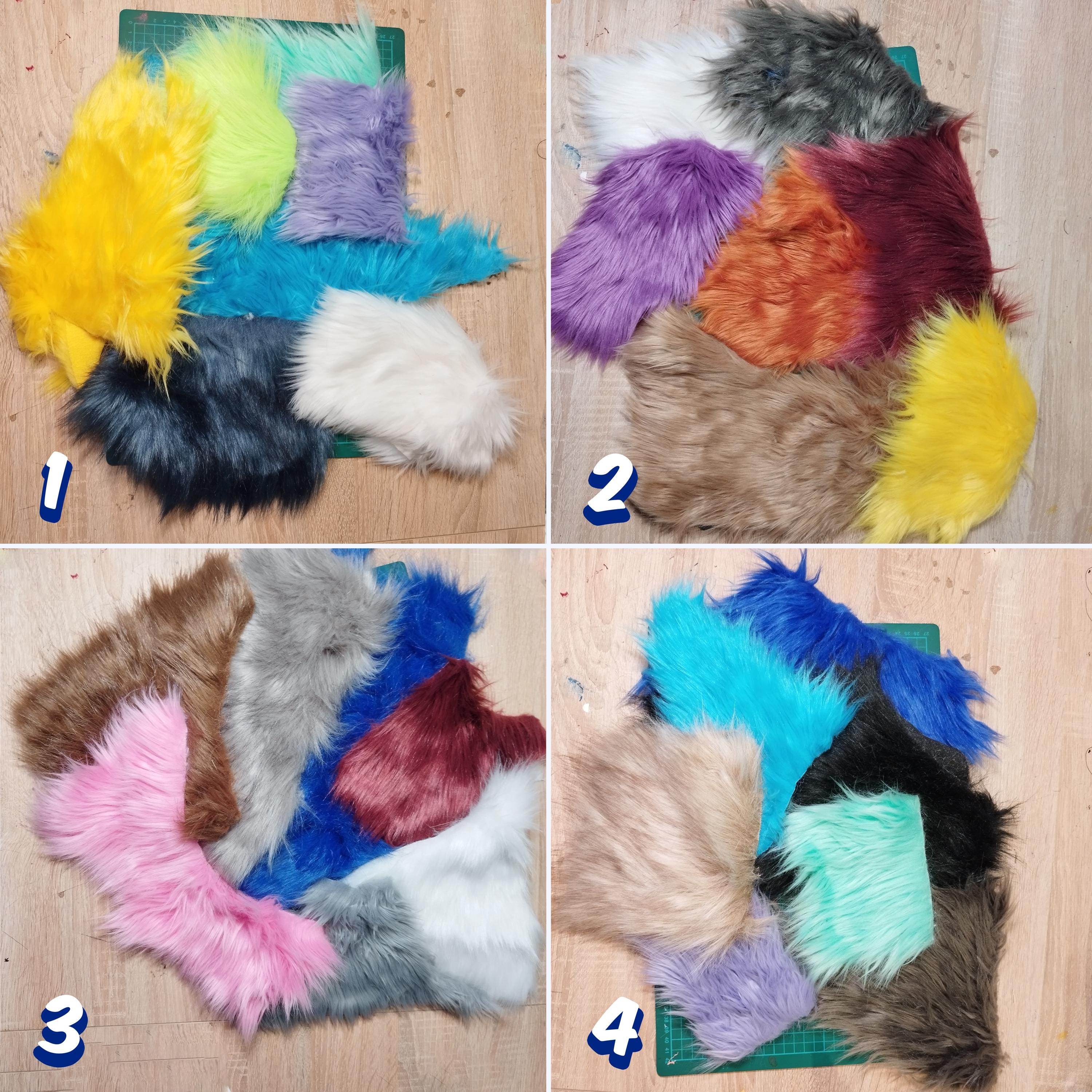 Small Faux Fur Scrap Boxes for Cosplay, Therian, Fursuits & Crafty ...