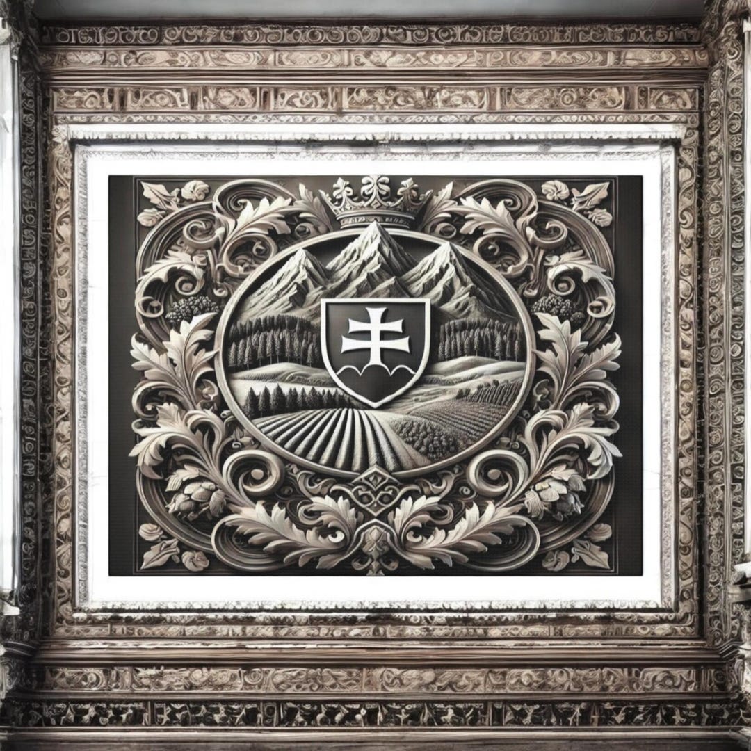 Slovak Coat of Arms Canvas Art, Baroque Decor - Etsy