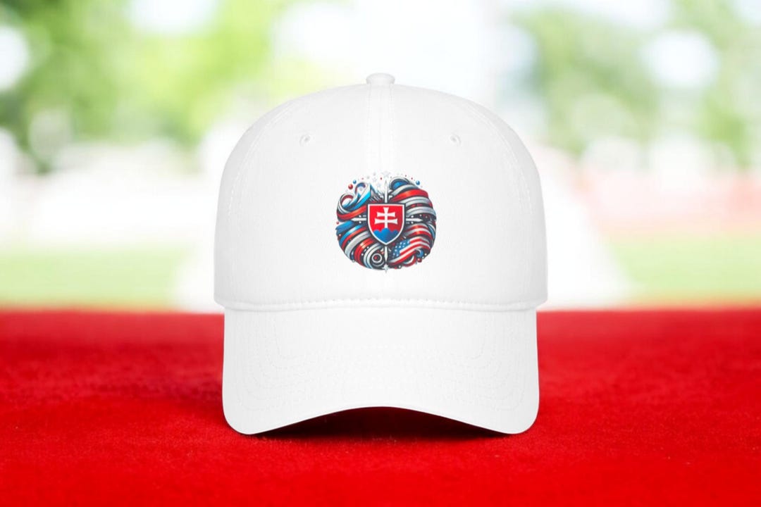 Slovakia Flag Baseball Cap | Slovakian Patriotic Hat | Slovak Pride ...