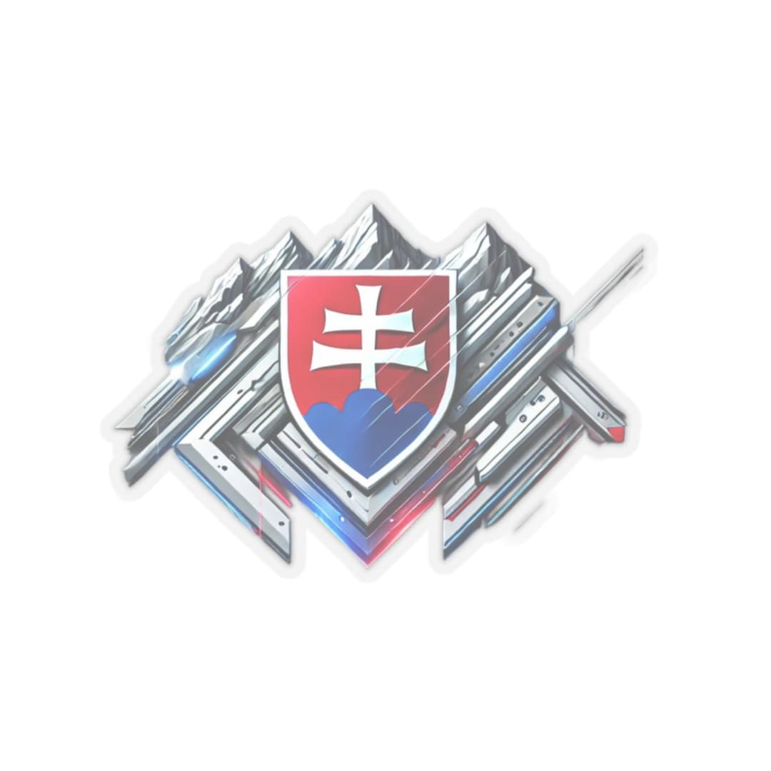 Slovakia Sticker, Slovak Coat of Arms, Mountains Design - Etsy