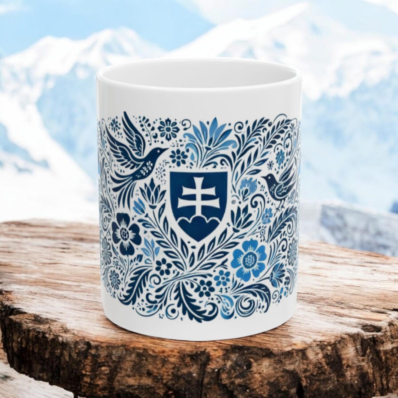 Slovak Folk Art Ceramic Mug | Eastern European Floral Design | Slovakia ...