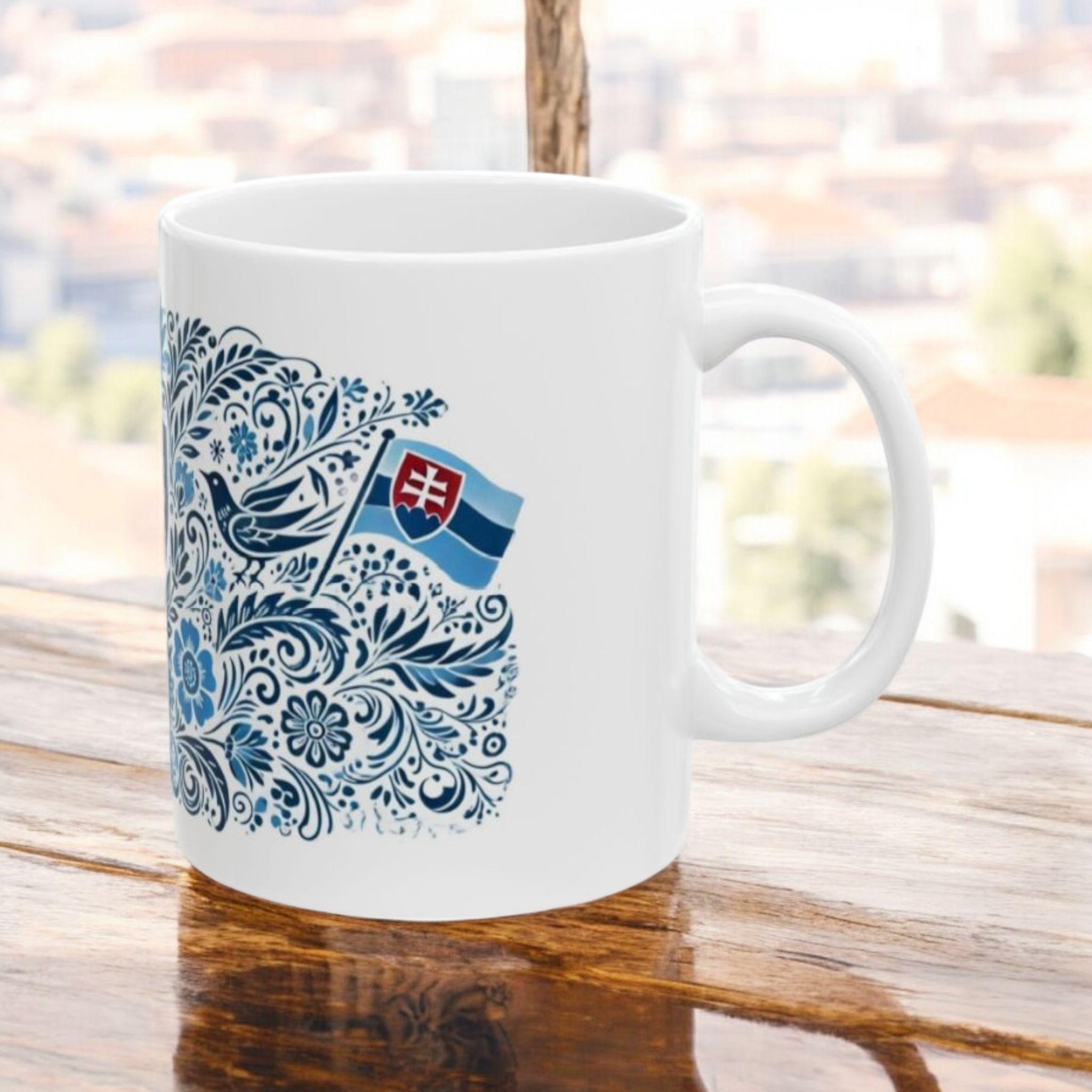 Slovak Folk Art Ceramic Mug | Eastern European Floral Design | Slovakia ...