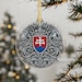 Slovakia Coat of Arms Christmas Ornaments | Slovak Holiday Decor ...