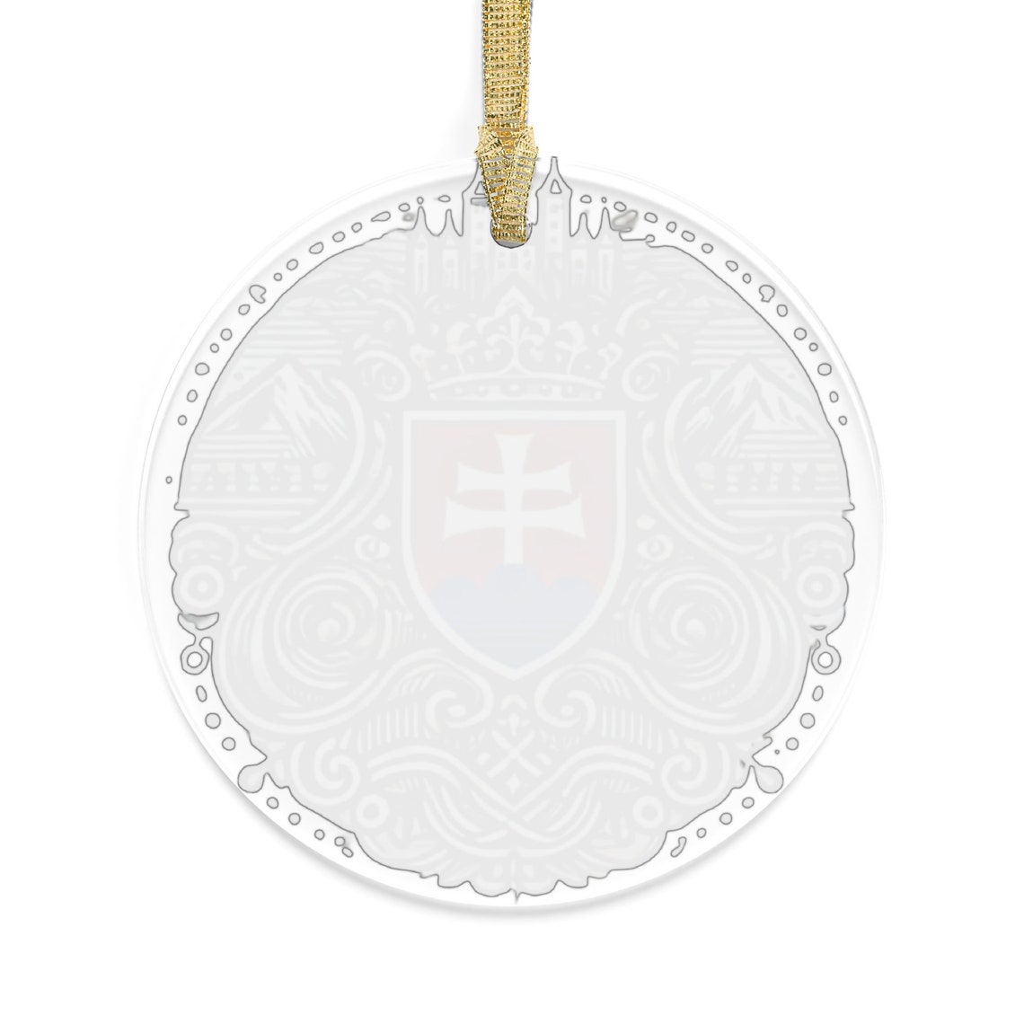 Slovakia Coat of Arms Christmas Ornaments | Slovak Holiday Decor ...