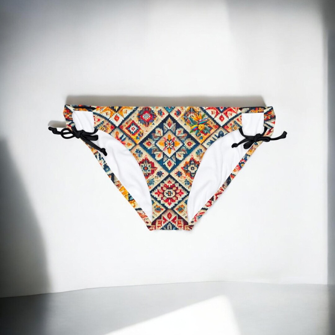 String Bikini Bottom, Textile Art, Latin America, Textiles, Indigenous Art, Loop Tie Side ...