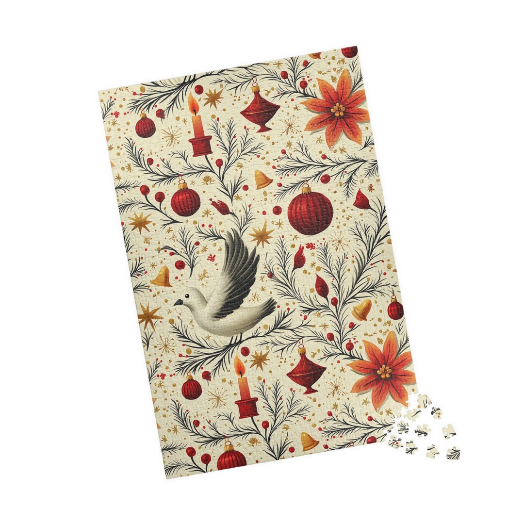 Christmas Dove Challenging Puzzle, 1014 Pieces, Family Activity ...
