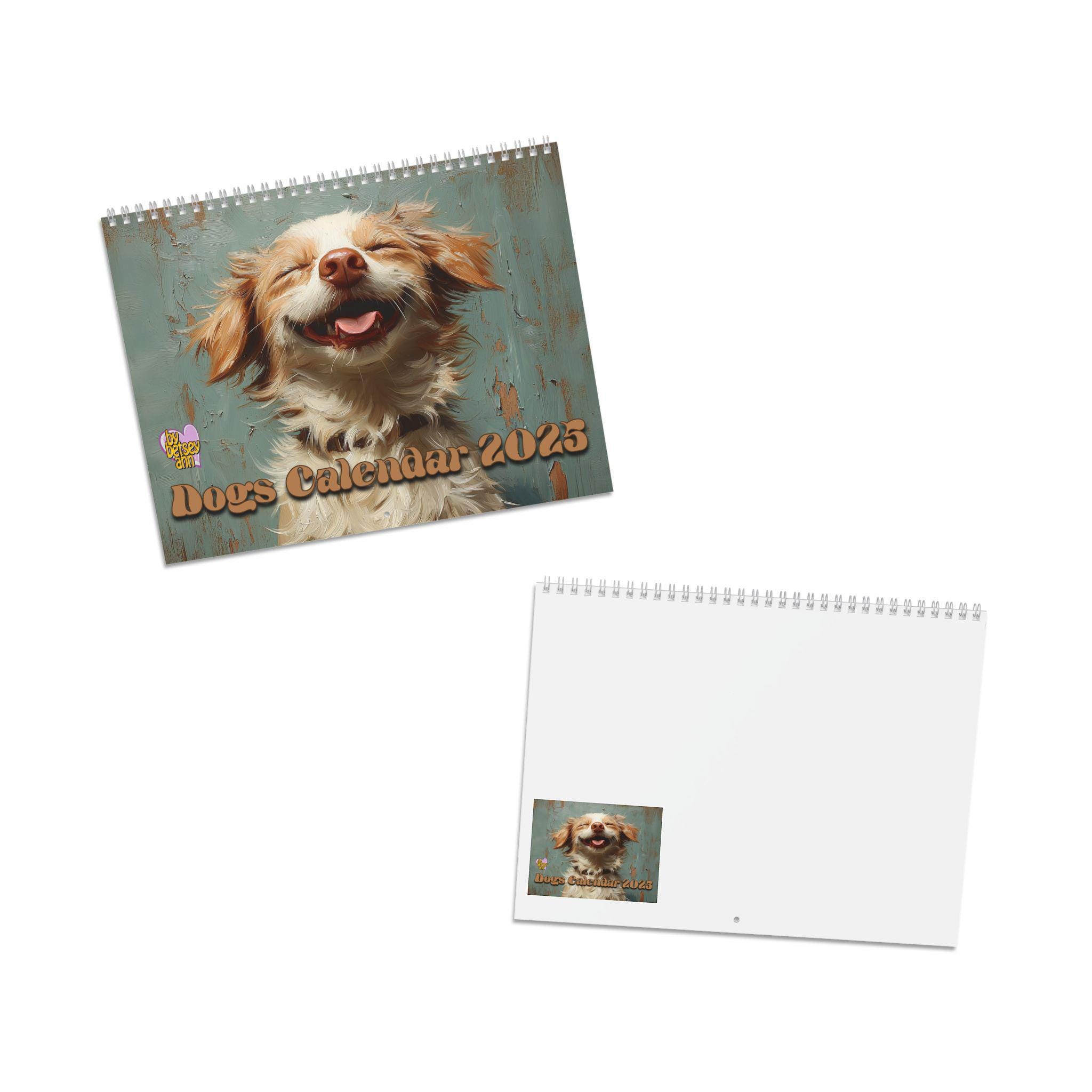 Dogs 2025 Calendar - Unique Original Art, Monthly Dog Calendar, Pet ...