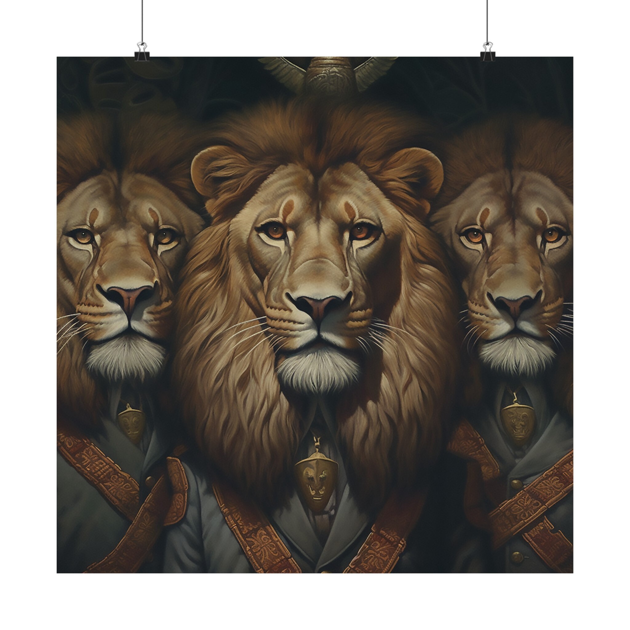Lion Pride Wildlife Animal Nature Art Poster - Etsy