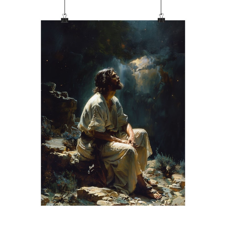 In the Garden Jesus Christ Prays Gethsemene Catholic Christian Faith ...