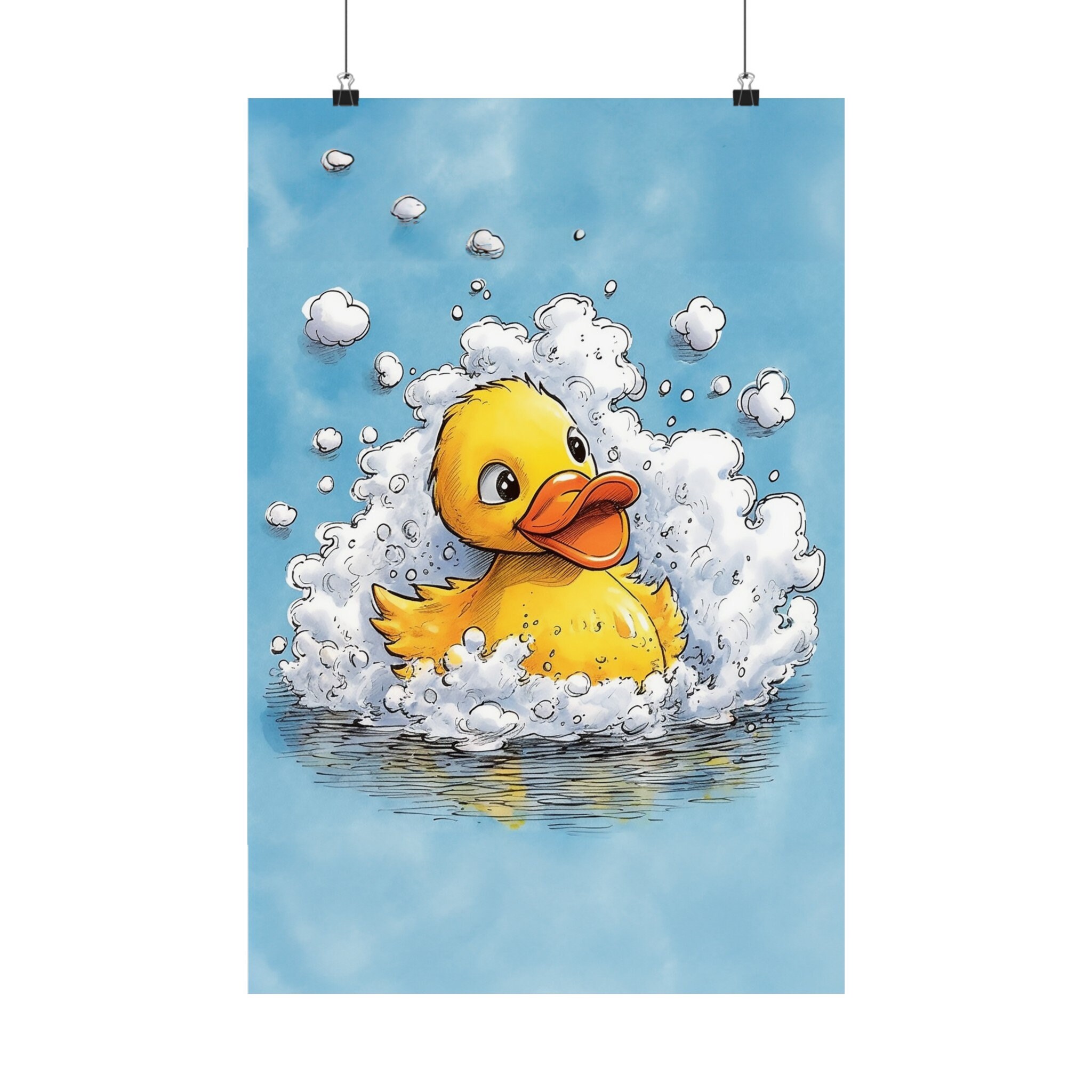 Bubble Duck the Rubber Duckie Cartoon Poster - Etsy