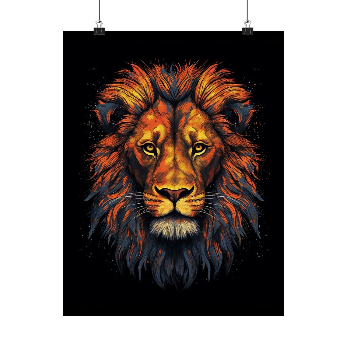 The New King Lion Wildlife Nature Art Poster - Etsy