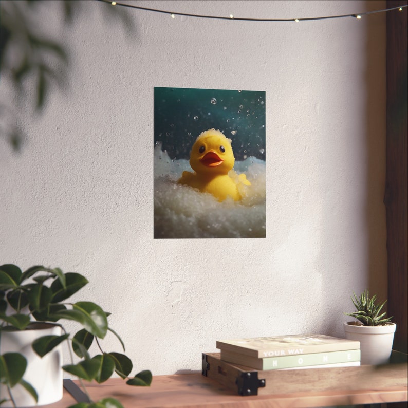 Bubble Duck the Rubber Duckie Poster - Etsy