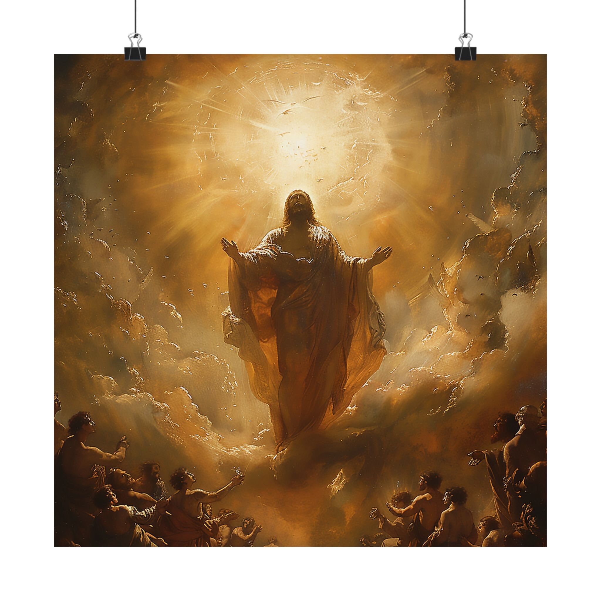 Second Coming - Jesus Christ Catholic Christian Faith Art Poster - Etsy