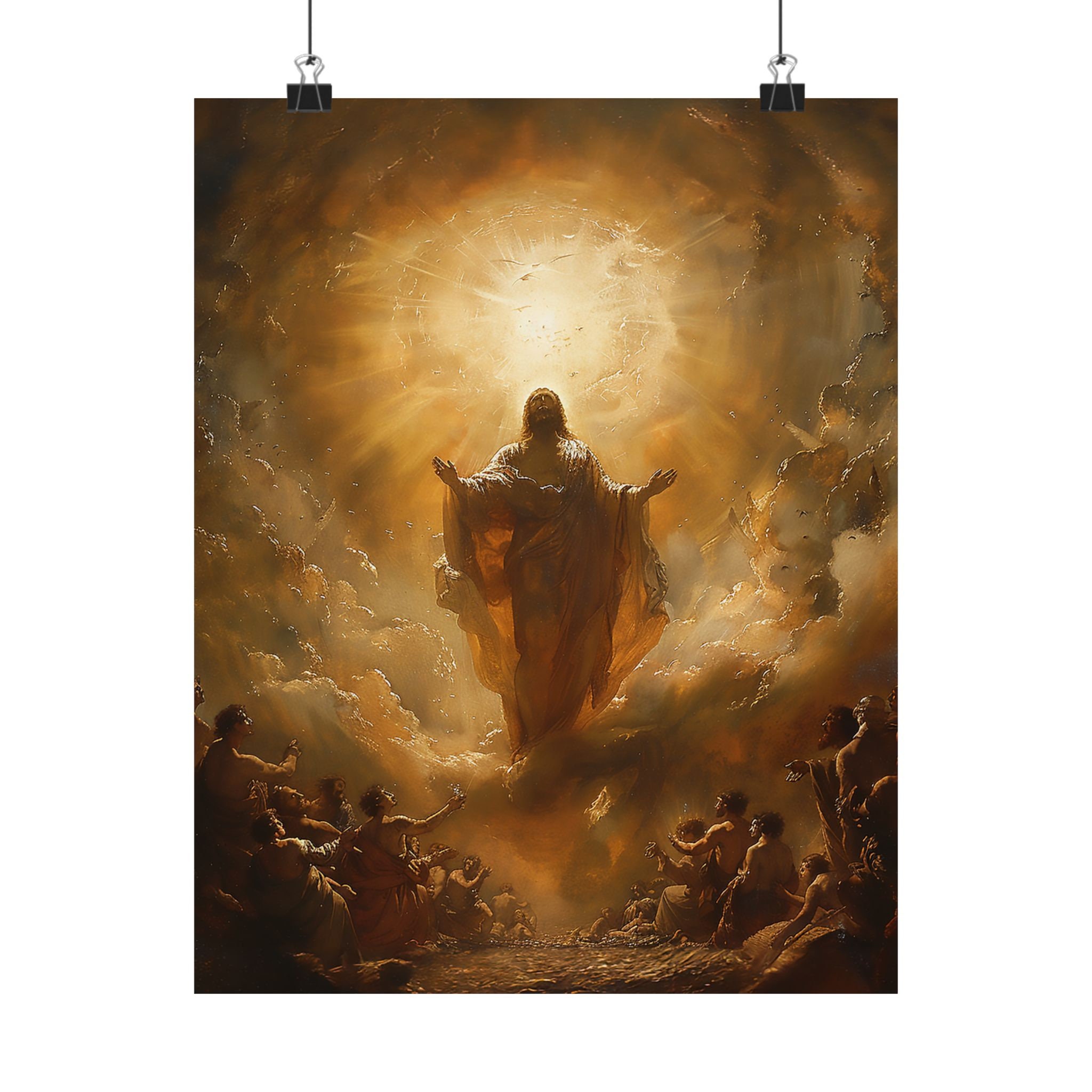 Second Coming - Jesus Christ Catholic Christian Faith Art Poster - Etsy