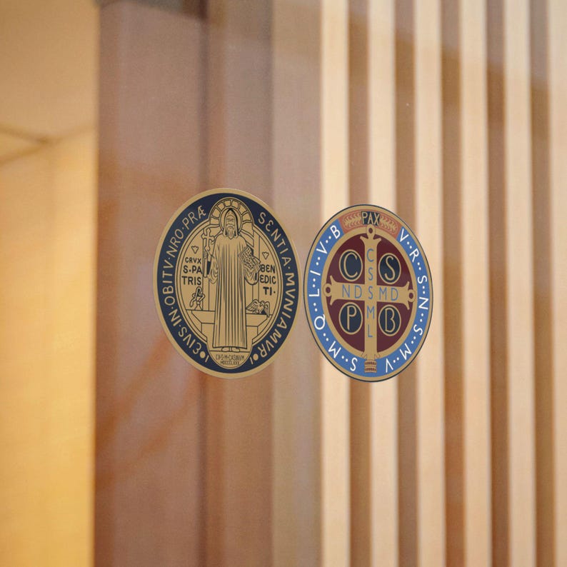 St. Benedict Medal Transparent Die-cut Stickers Catholic Christian Art ...