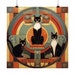 Cat Tree Art Deco Poster - Etsy
