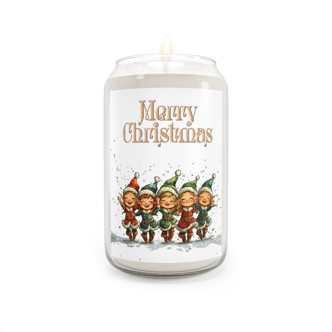 Merry Christmas Elves Divine Radiance Scented Candle Catholic Christian Prayer, Altar, Home ...