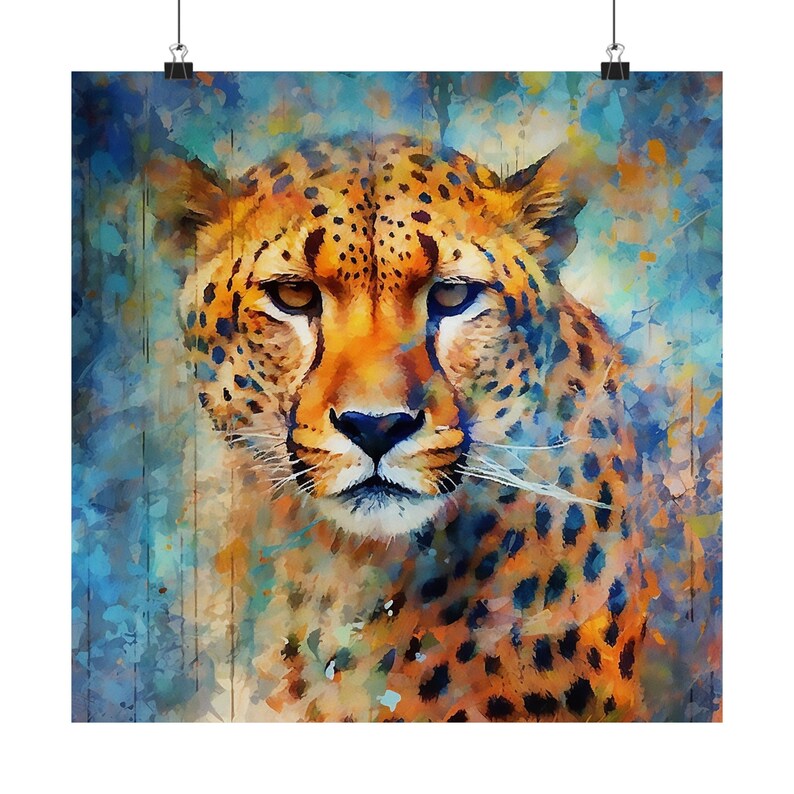 Seeing Spots - Cougar Wildlife Nature Animal Art Poster - Etsy