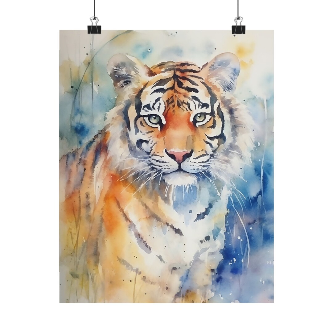 Natural Beauty - Tiger Wildlife Animal Nature Art Poster - Etsy