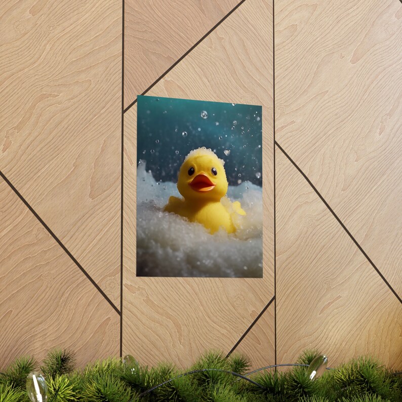 Bubble Duck the Rubber Duckie Poster - Etsy