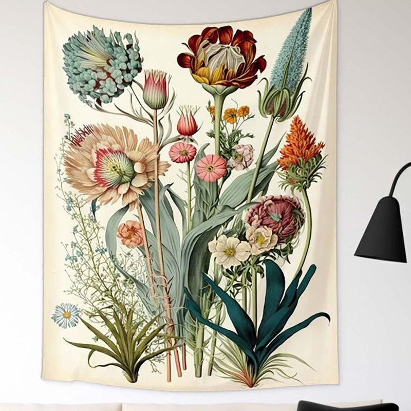 Floral Tapestry - Etsy