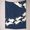 Bunny Woven Blanket: Cottagecore Rabbit Cotton Throw - Etsy