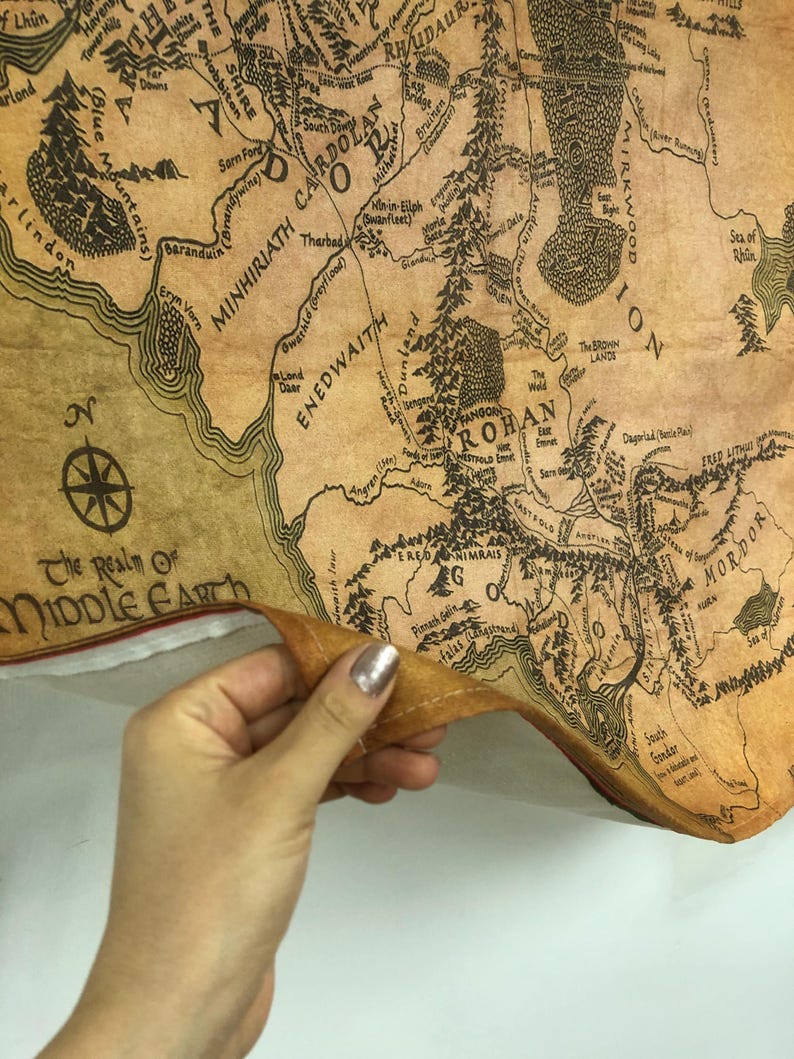 Lord of the Rings Map, Middle Earth Tapestry, Lord of Ring Earth, Earth ...
