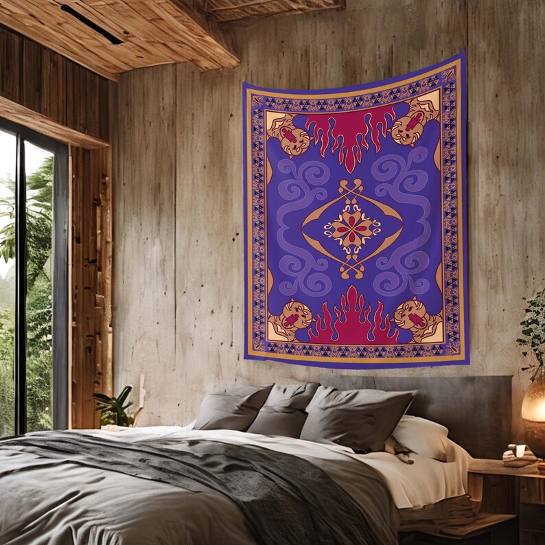 Aladdin Tapestry, Magic Aladdin Tapestry, Home Decor Tapestry, Ornament ...