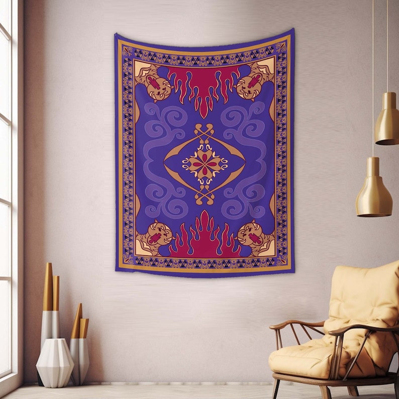 Aladdin Tapestry, Magic Aladdin Tapestry, Home Decor Tapestry, Ornament ...