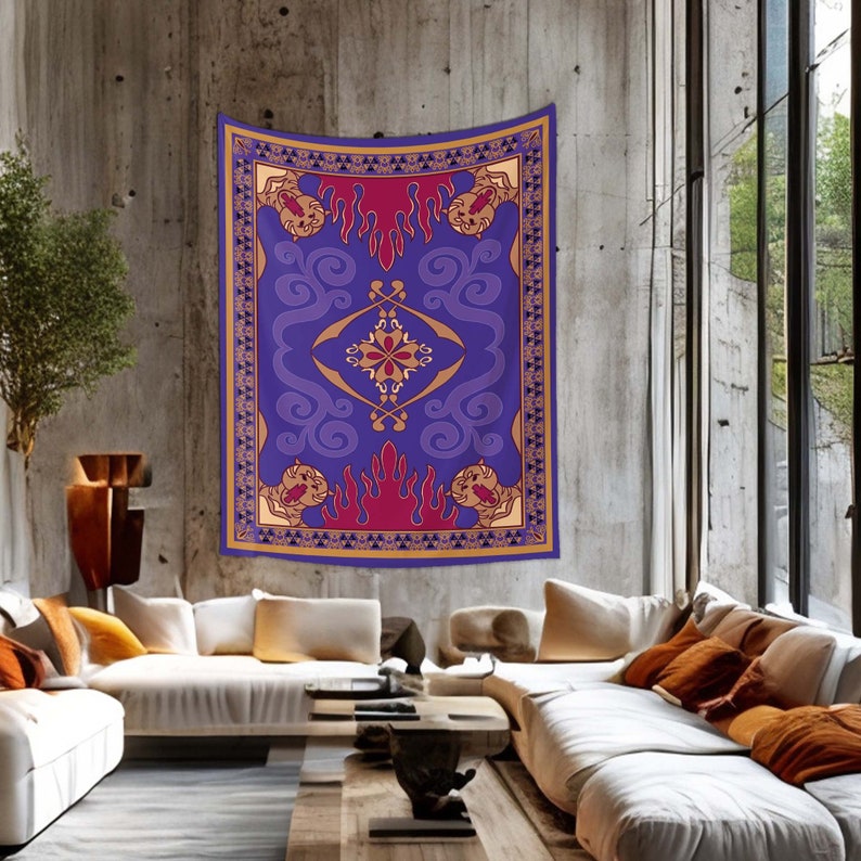 Aladdin Tapestry, Magic Aladdin Tapestry, Home Decor Tapestry, Ornament ...