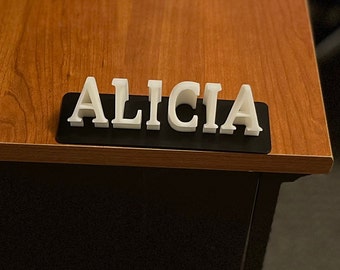 Custom Name Plate for Desk,3d Printed Name,kids Name Sign,personalized ...