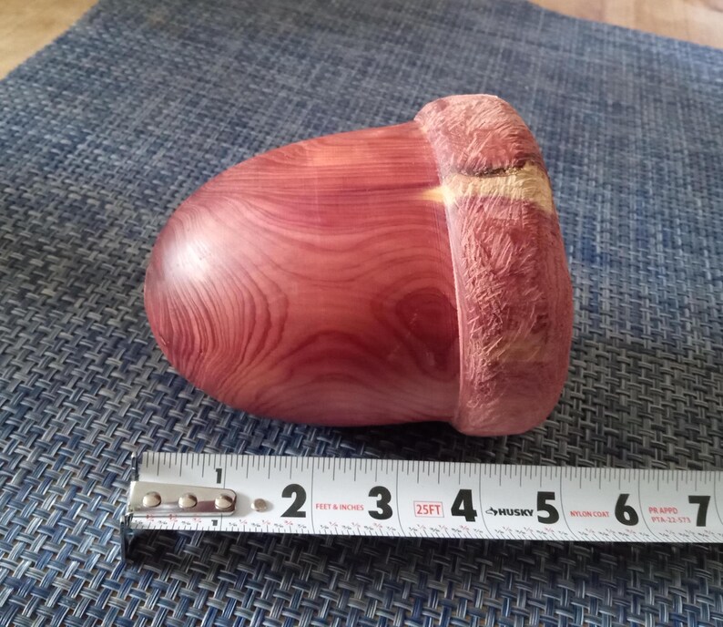 Large Lathe Turned Cedar Acorn From Reclaimed Cedar Wood - Etsy