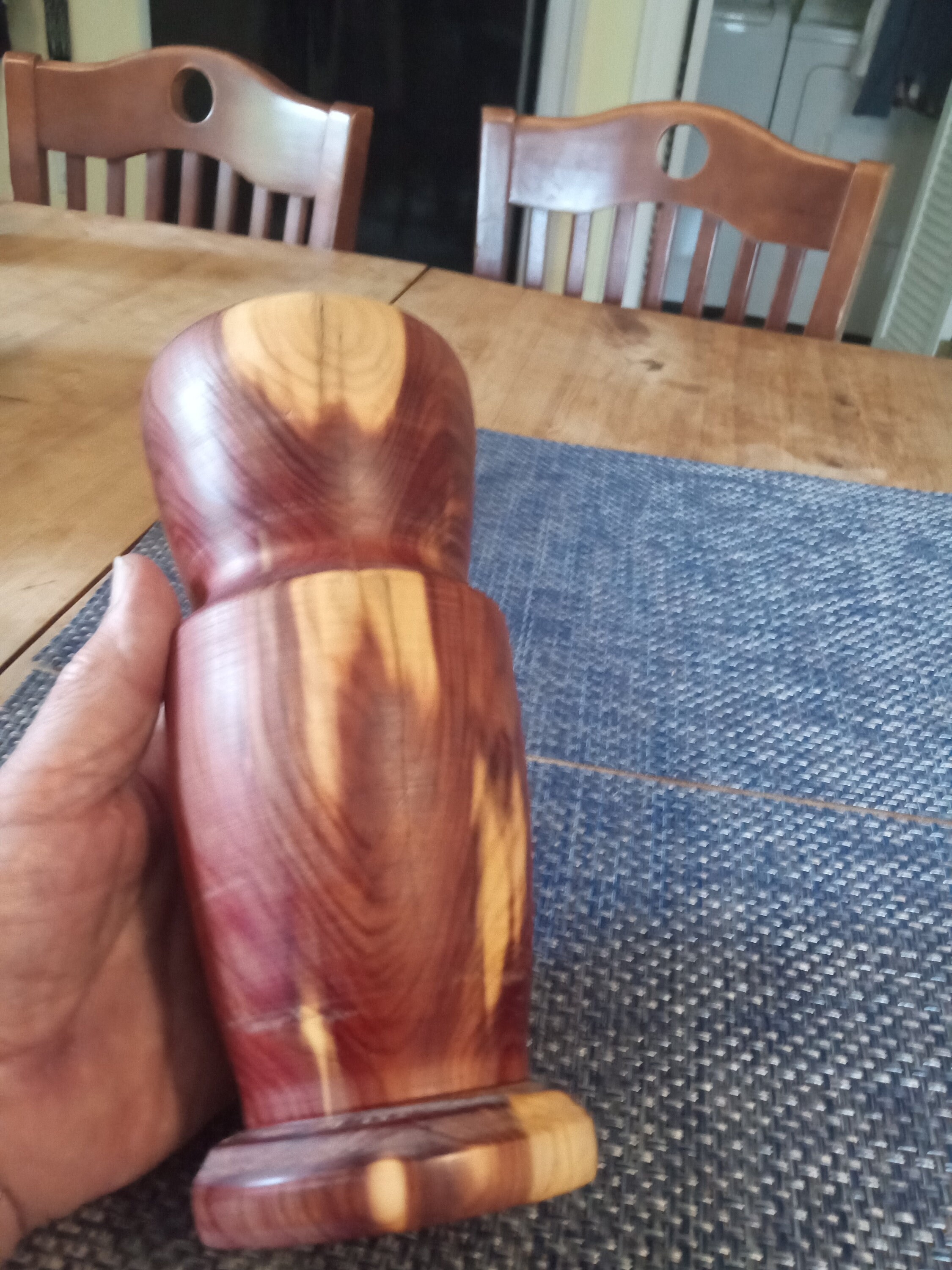 Lathe Turned Cedar Candle Stand From Reclaimed Cedar Limb - Etsy