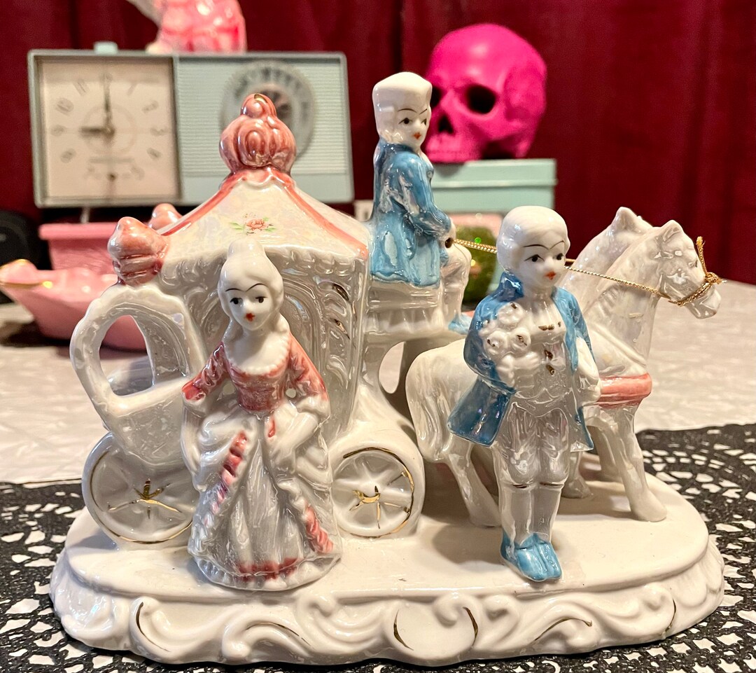 Rococo Style Carriage Statue Vintage ‘60’s - Etsy