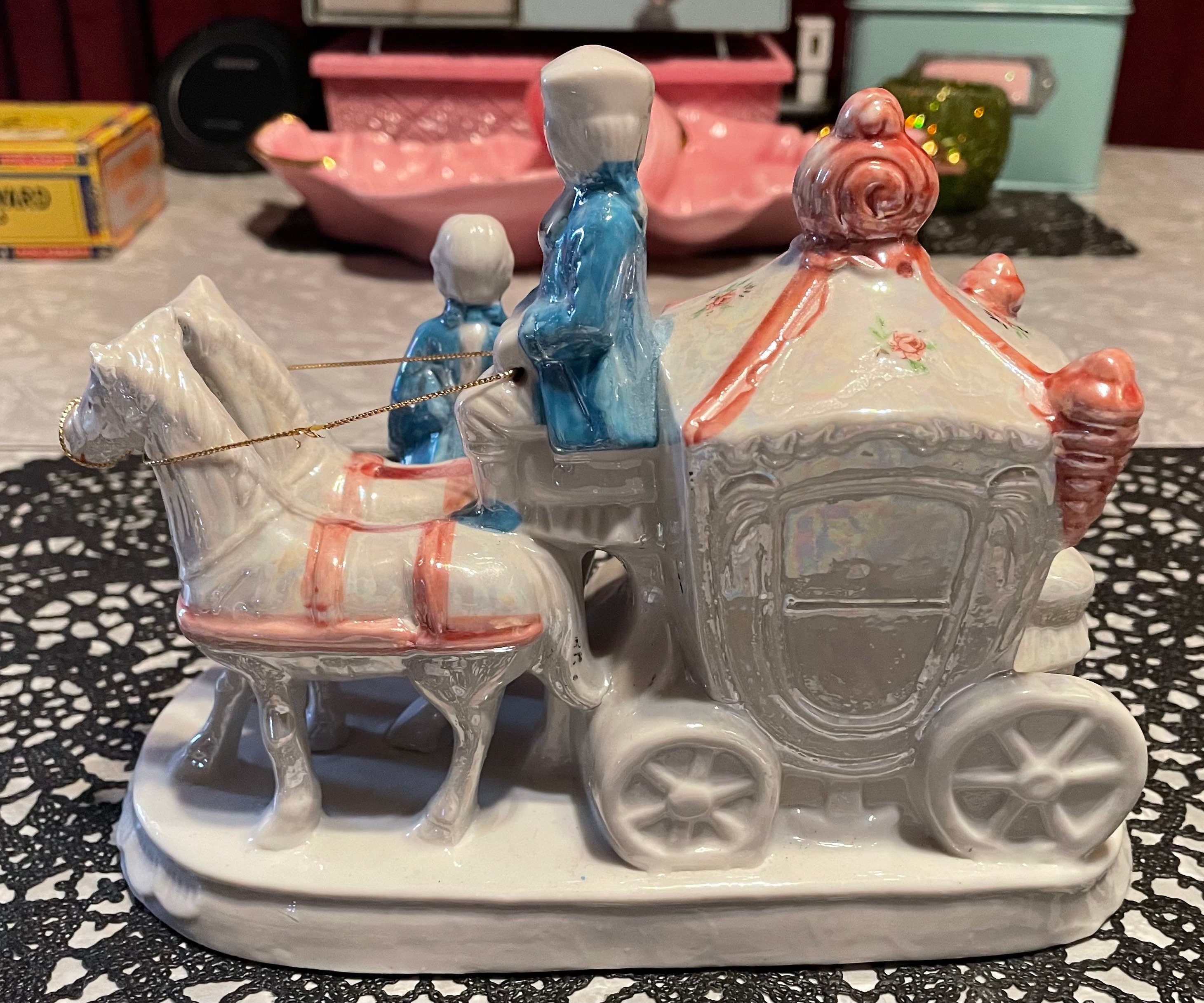 Rococo Style Carriage Statue Vintage 60s - Etsy