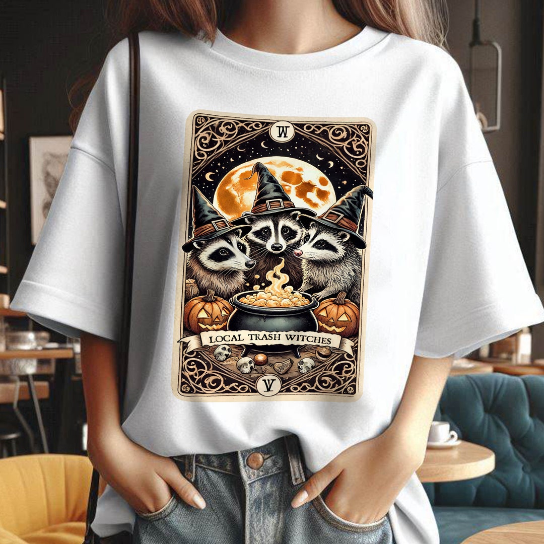 Local Trash Witches Png, Tarot Card Png, Funny Halloween Png, Halloween ...