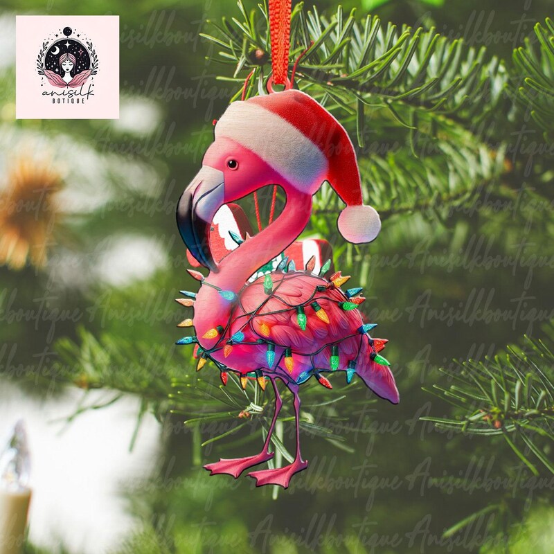 Christmas Flamingo - Etsy