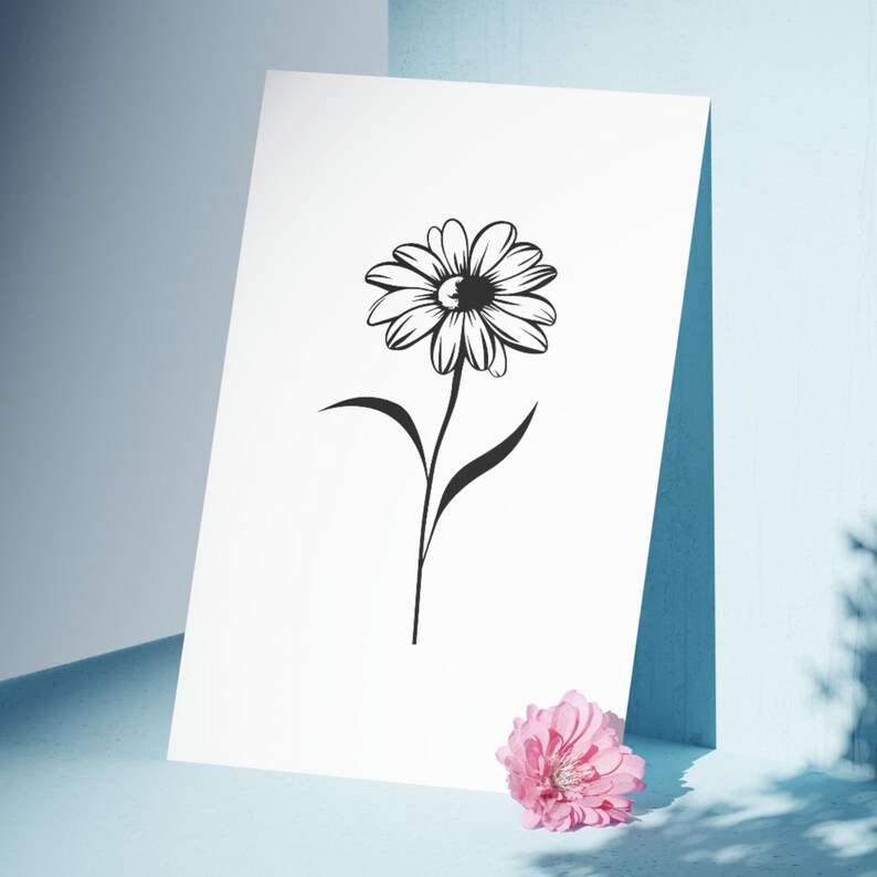 Daisy Svg Floral Clipart Vector Eps Png Ai Screen Print Design Digital ...