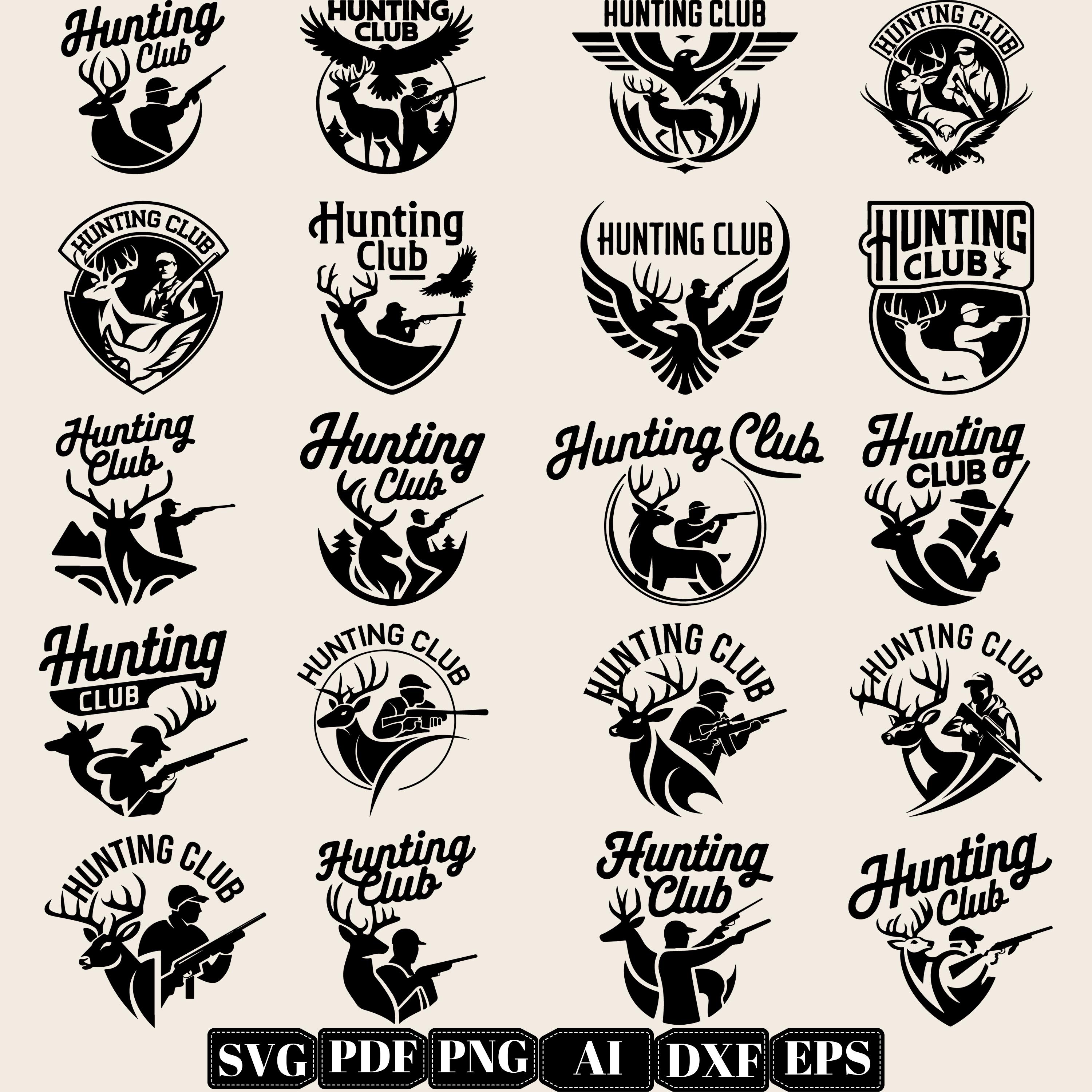 Hunting Logo Design, Hunter SVG Files, Outdoor Adventure Logos ...